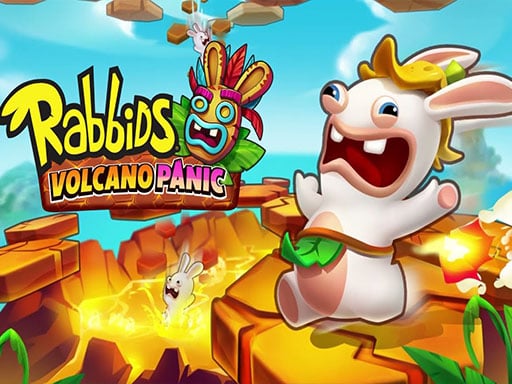 Online Rabbids Volcano Panicp - Find more fun games at agamefarms.com